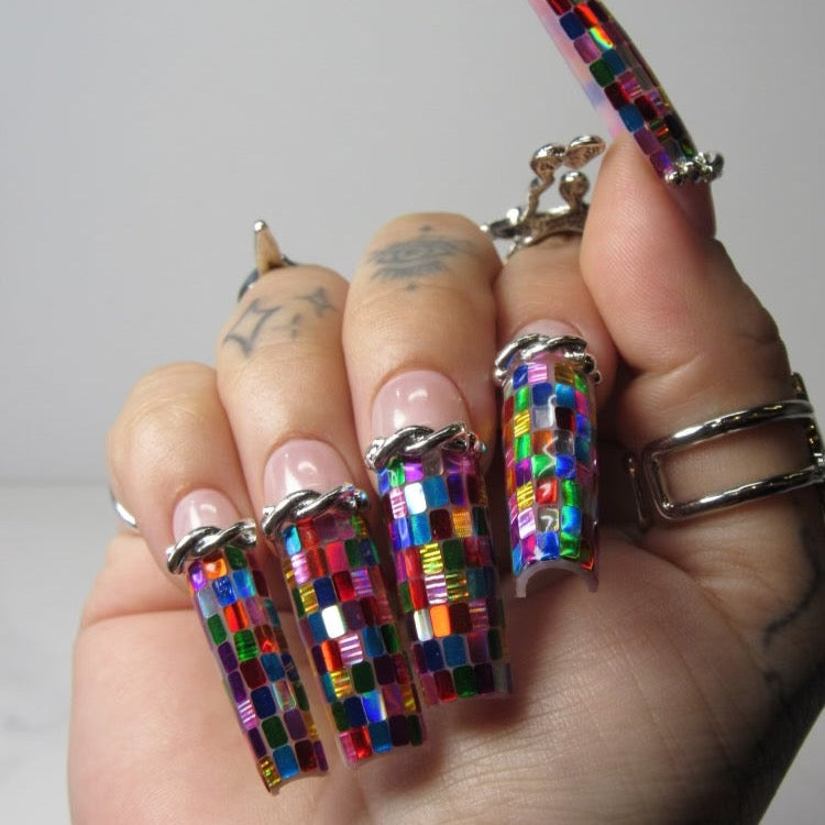 Glitter Square Shapes – Nails Blinged Supply