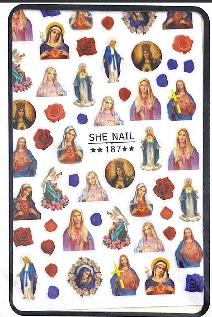 Mary Stickers 187 – Nails Blinged Supply